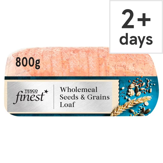 Tesco Finest Wholemeal Seeds And Grains Bread 800G is not Halal ...