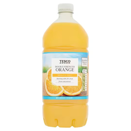 Tesco Double Strength Orange Squash No Added Sugar is not halal | Halal ...