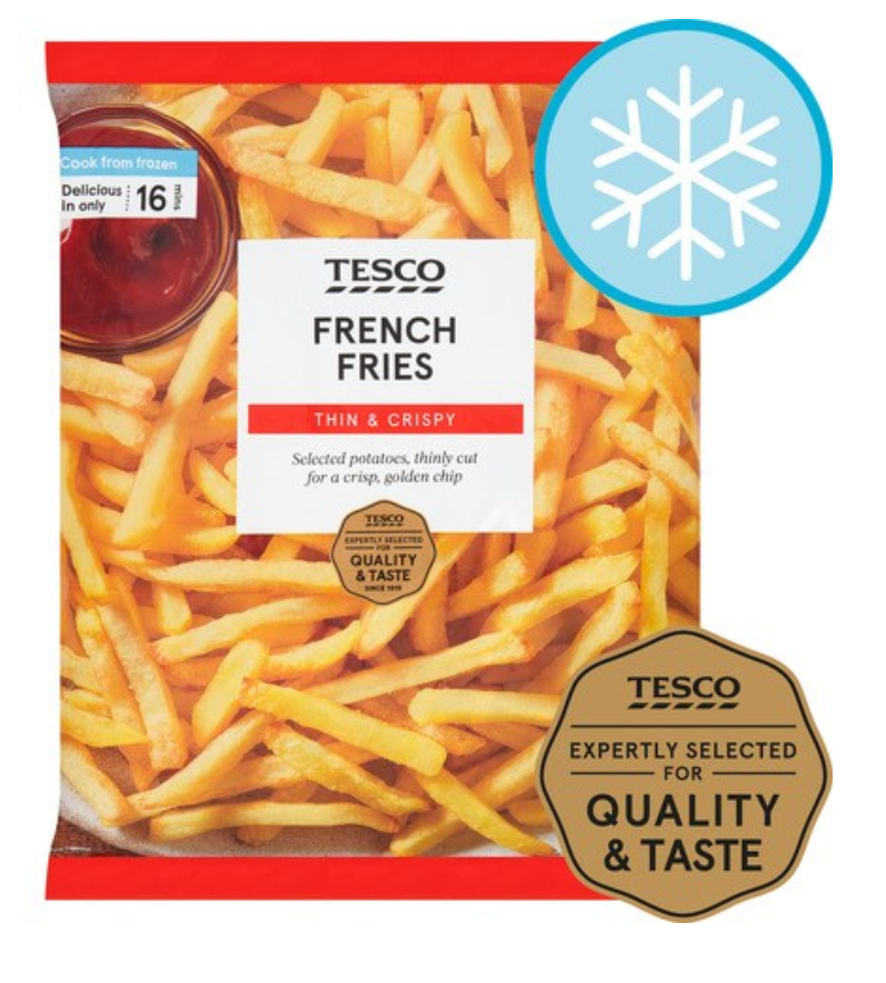 Tesco French Fries 1.5Kg is Halal, Install Mustakshif