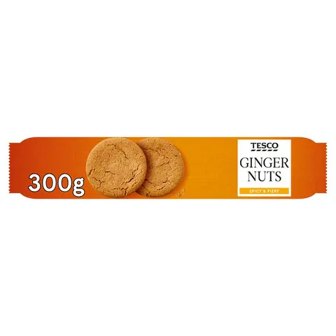 Tesco Ginger Nut Biscuits 300G is halal suitable, vegan, vegetarian ...