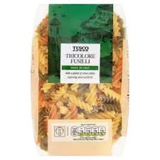 Check Halal status of Tesco Tricolore Fusilli Pasta Twists 500G ...