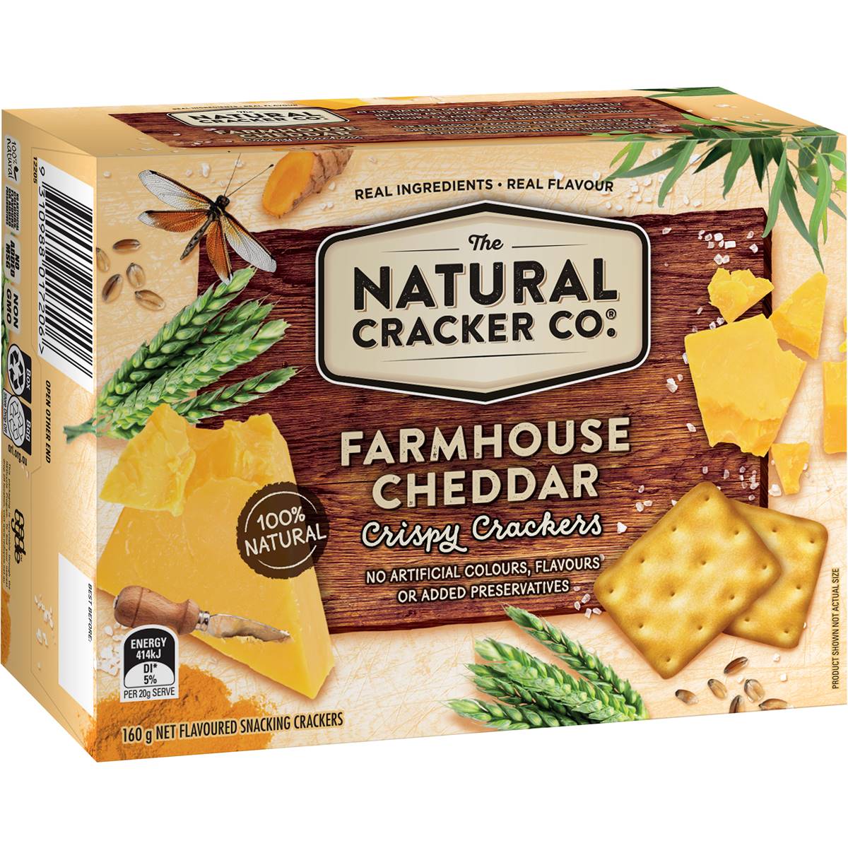 Check Halal status of The Natural Cracker Co. Farmhouse Cheddar Crispy ...