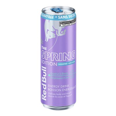 Red Bull Grapefruit and Blossom Flavoured Sugar Free Energy Drink Can ...
