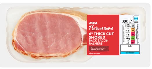Verifica Halalestado deAsda Thick Cut Smoked Back Bacon Rashers 300g ...