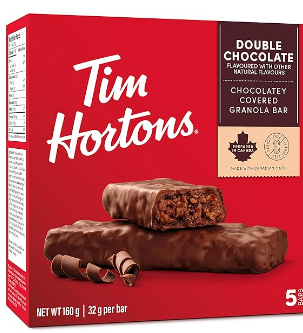 Check Halal status of Tim Hortons Double Chocolate Peanut Granola Bars ...