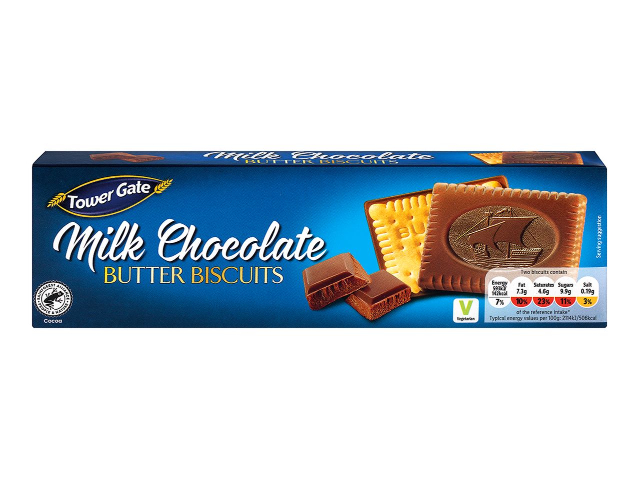 Tower Gate Milk Chocolate Butter Biscuits 125g is not Halal, Install ...
