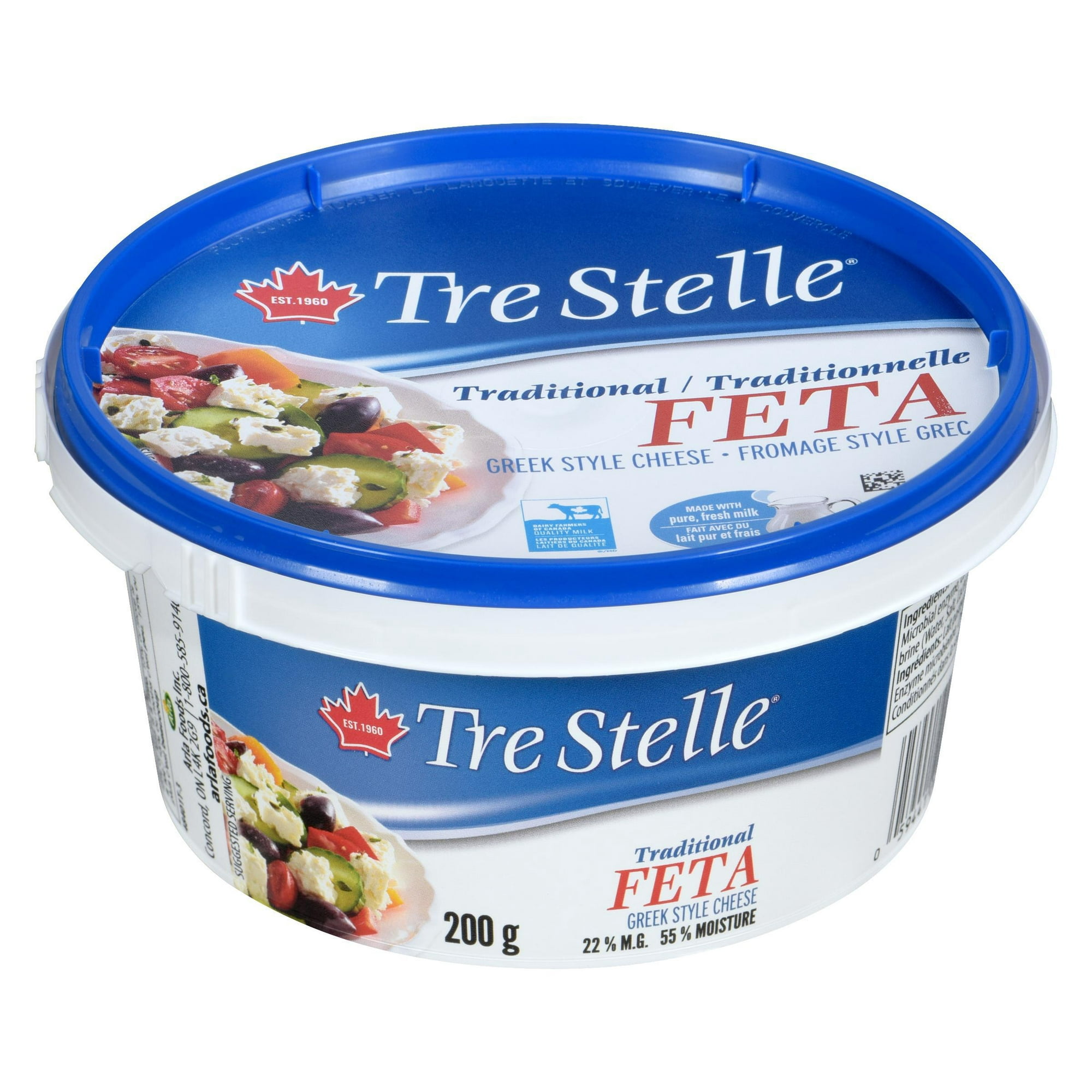Tre Stelle Traditional Feta Cheese, 200 g is halal suitable, kosher ...