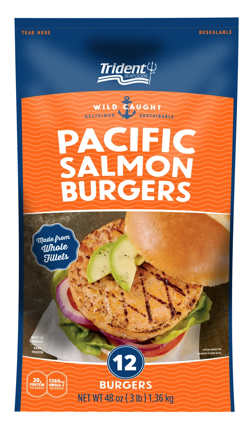 Trident Seafoods Pacific Salmon Burgers 3 lb is not Halal, Install ...