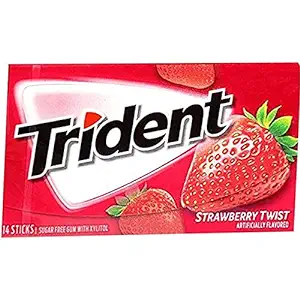 Trident Strawberry Twist Sugar Free Chewing Gum, 14 Sticks, 26 g is not ...