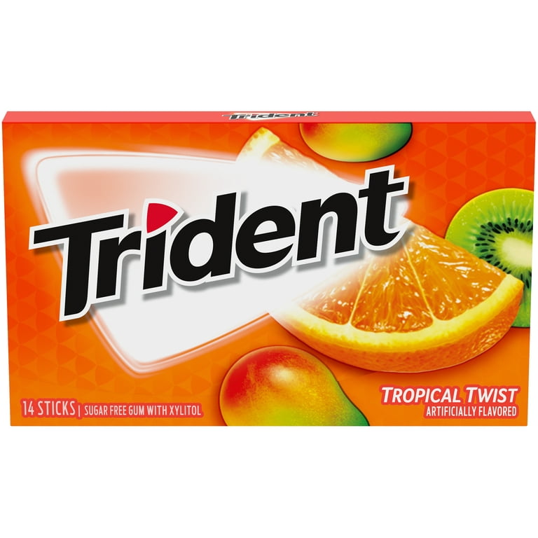TRIDENT GUM TROPICAL TWIST SUGAR FREE 14PC is not Halal, Install Mustakshif