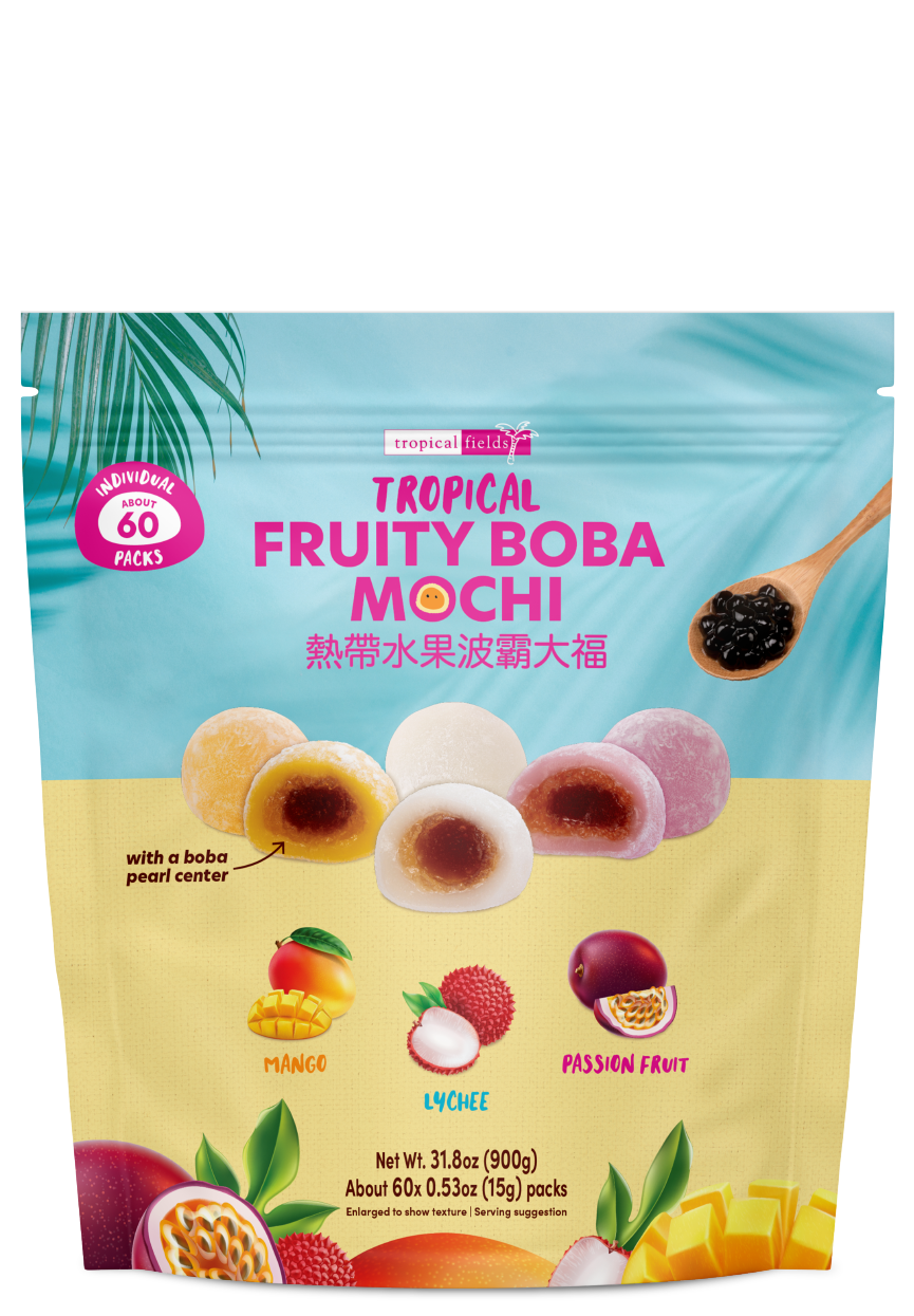 Tropical Fields Tropical Fruity Boba Mochi, 31.8 Ounce is not Halal ...