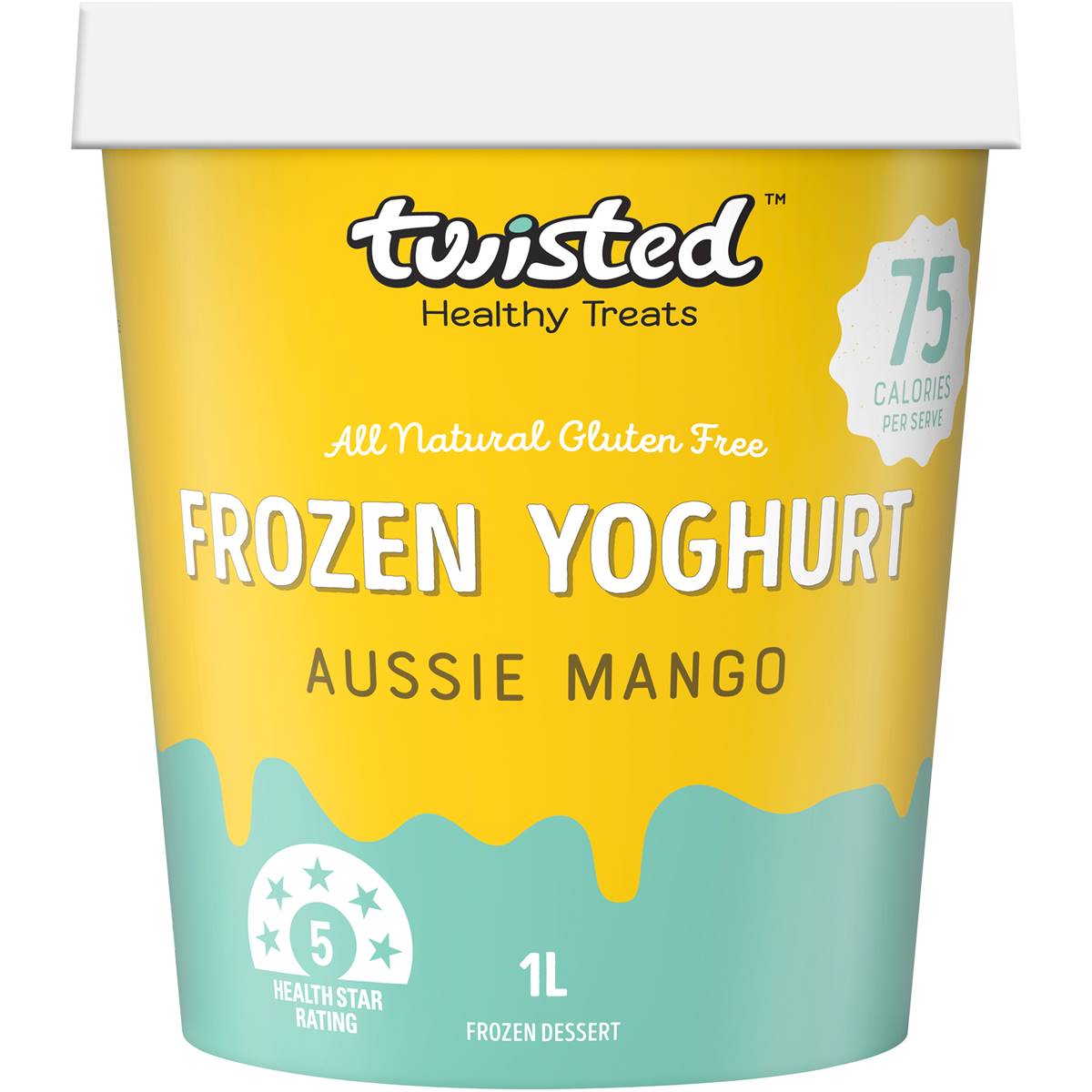 Twisted Frozen Yoghurt Aussie Mango 1l is Halal, Install Mustakshif