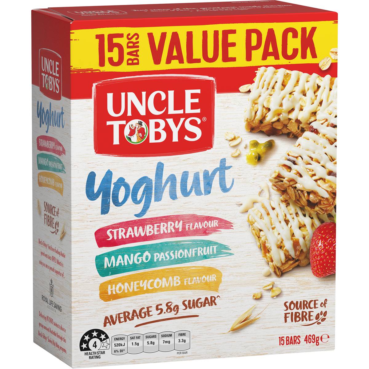 Uncle Tobys Uncle Toby’s Uncle Toby's Muesli Bar Yoghurt Varieties 15 ...