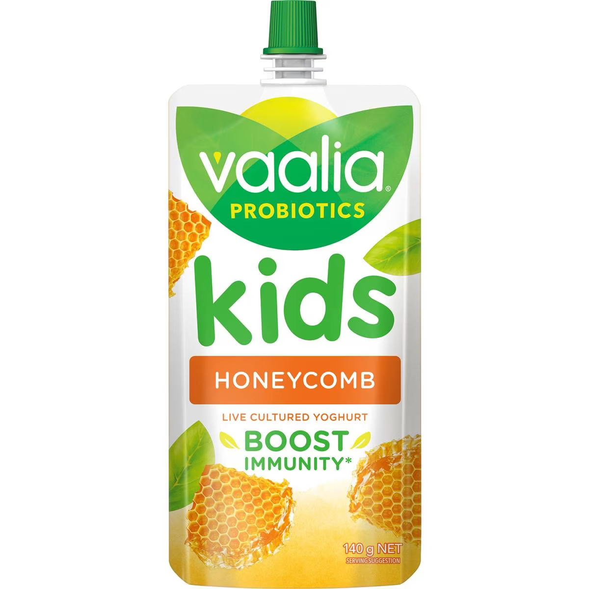 Vaalia Kids Probiotic Yoghurt Pouch Limited Edition Honeycomb 140g is ...