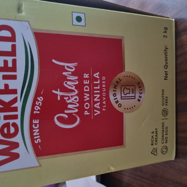 WeikField Custard Powder Vanilla flavoured is not Halal, Install Mustakshif