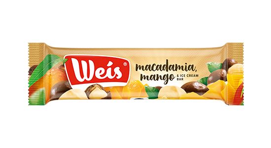 Weis Macadamia And Mango Ice Cream Bar 70 ml is Halal, Install Mustakshif