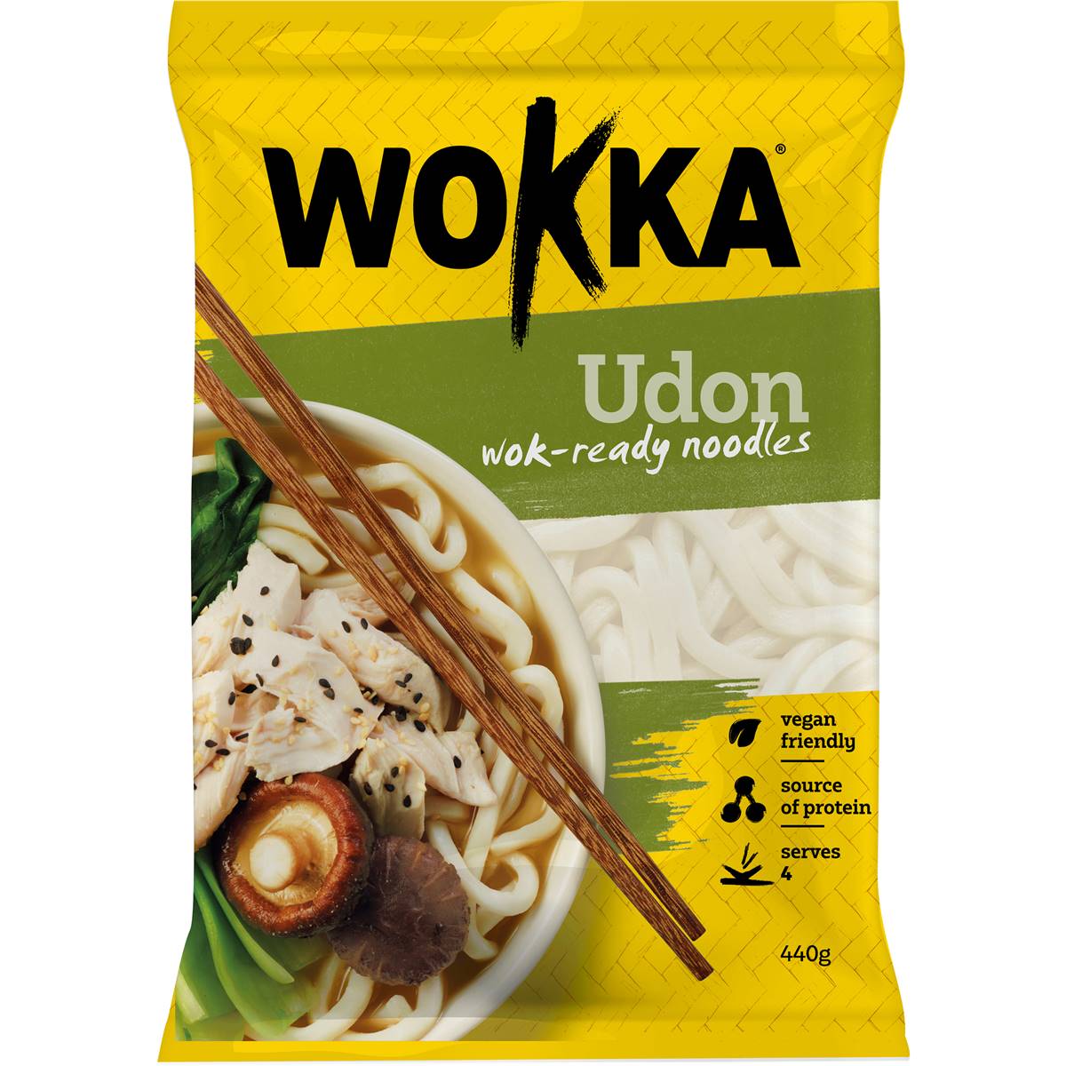 Wokka Udon Noodles 440g is Halal, Install Mustakshif