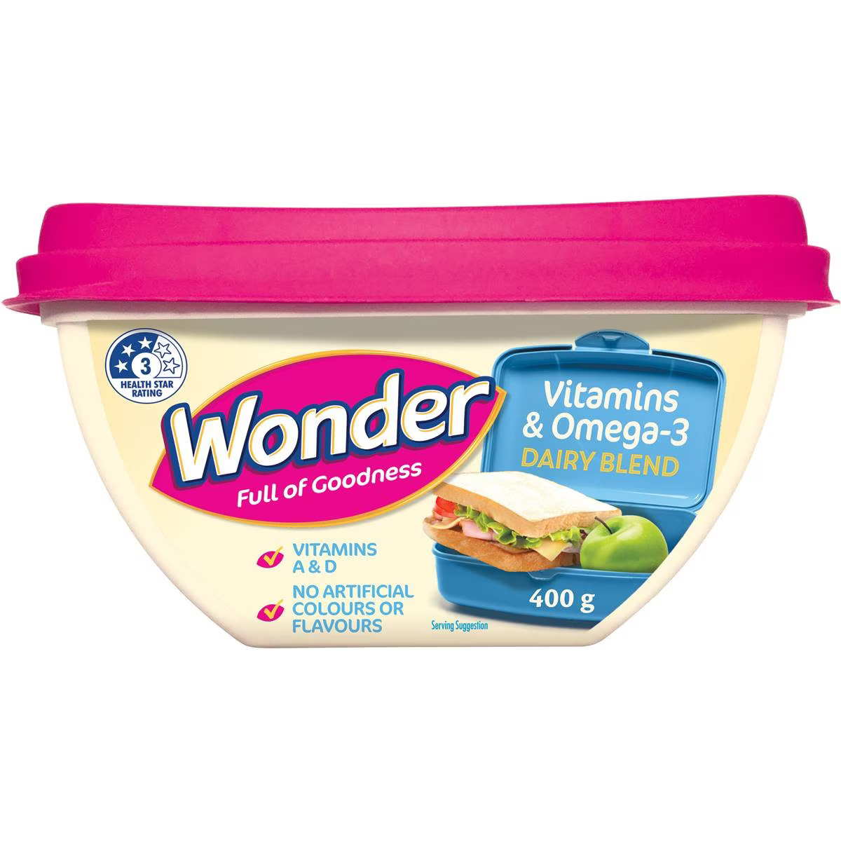 Wonder Dairy Blend Vitamins & Omega - 3 Spread 400g is not Halal ...