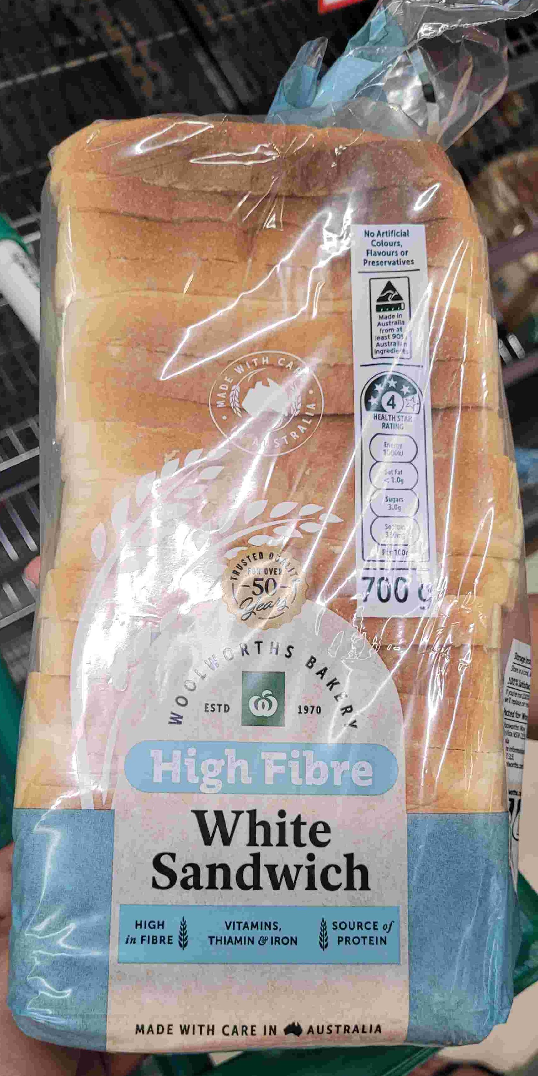 Woolworth Woolworths White Soft Hi-fibre Bread 700g is Halal, Install ...