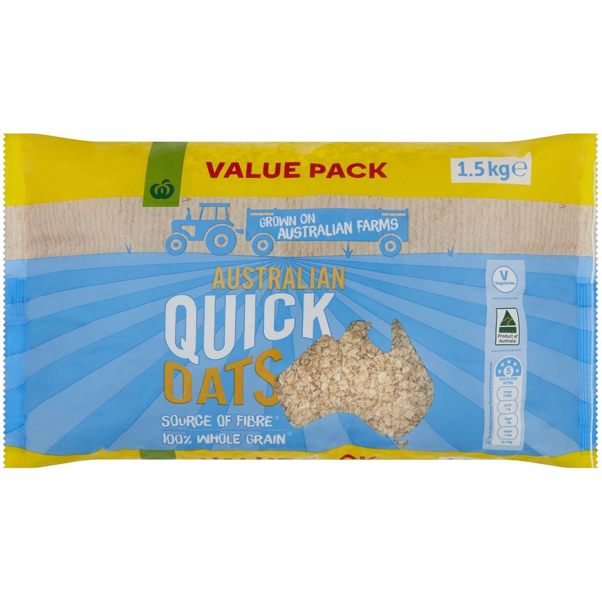Woolworths Australian Quick Oats 1.5kg is Halal, Install Mustakshif