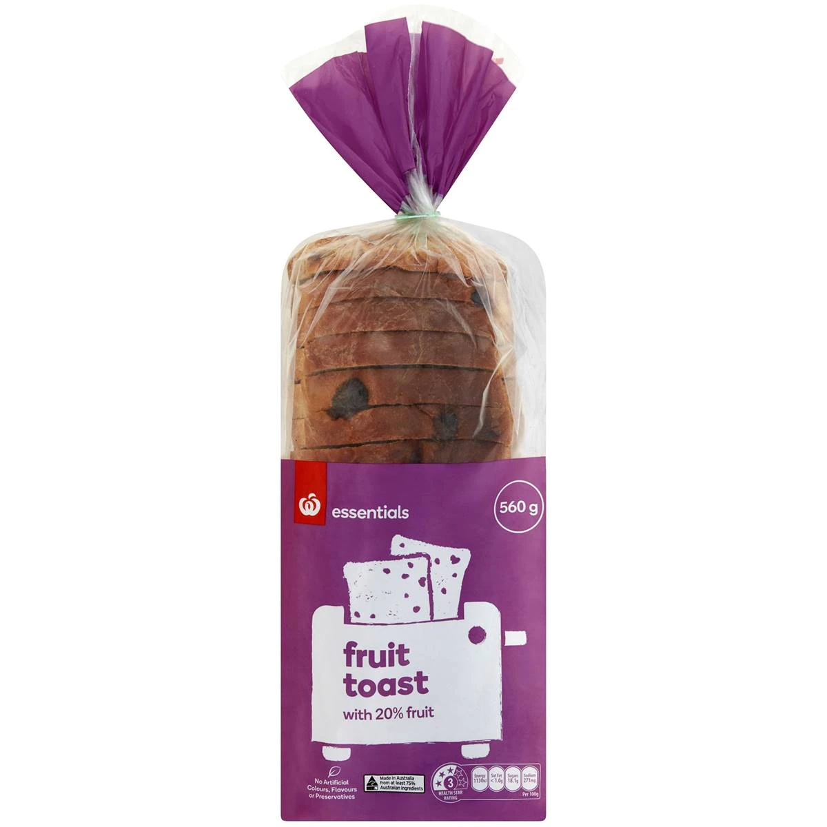 Woolworths Essentials Essentials Fruit Toast 560g is not Halal, Install ...