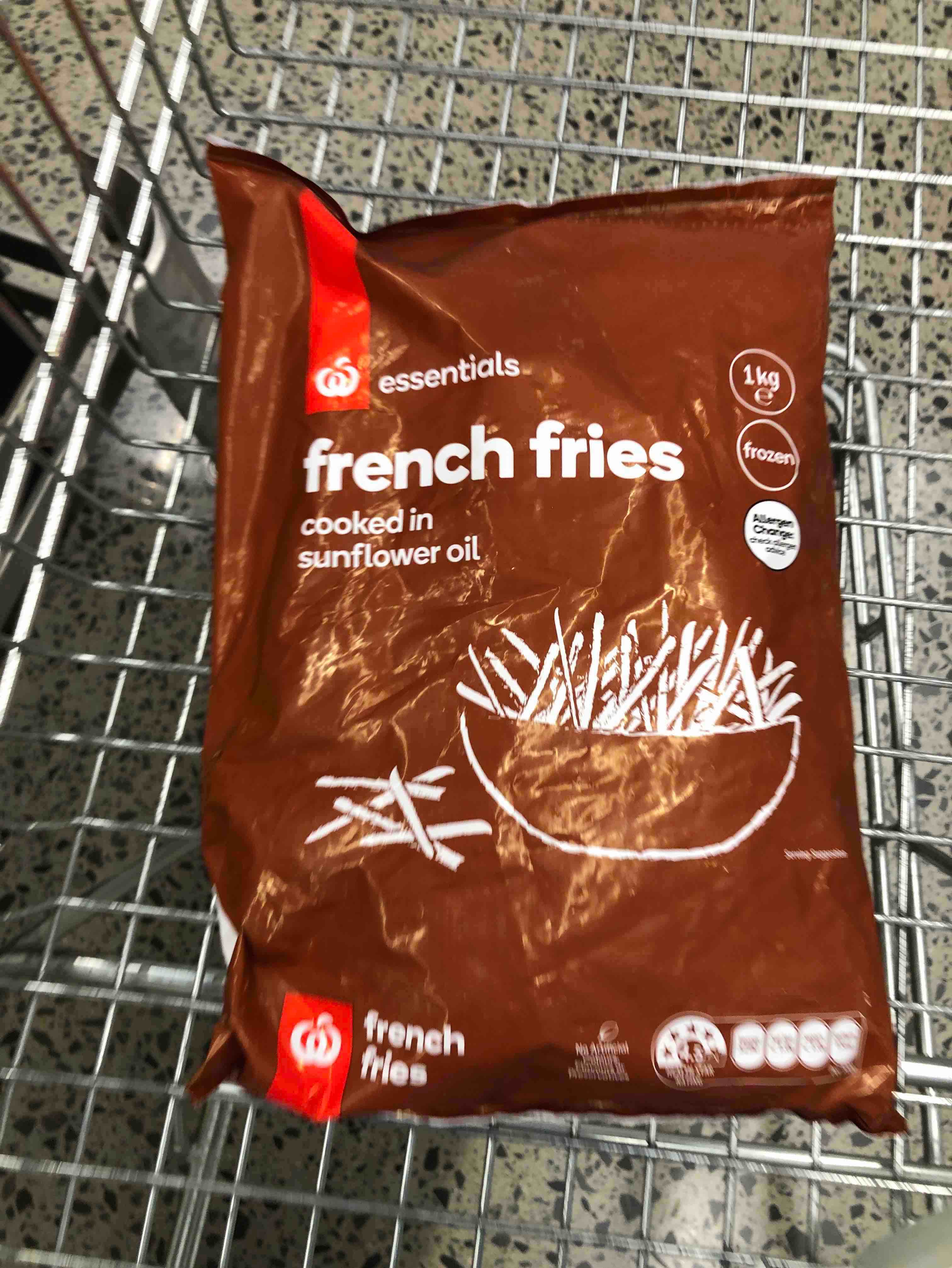 할랄 확인상태 정보Woolworths Essentials 울워스 필수품 감자튀김 1kg Mustakshif 설치