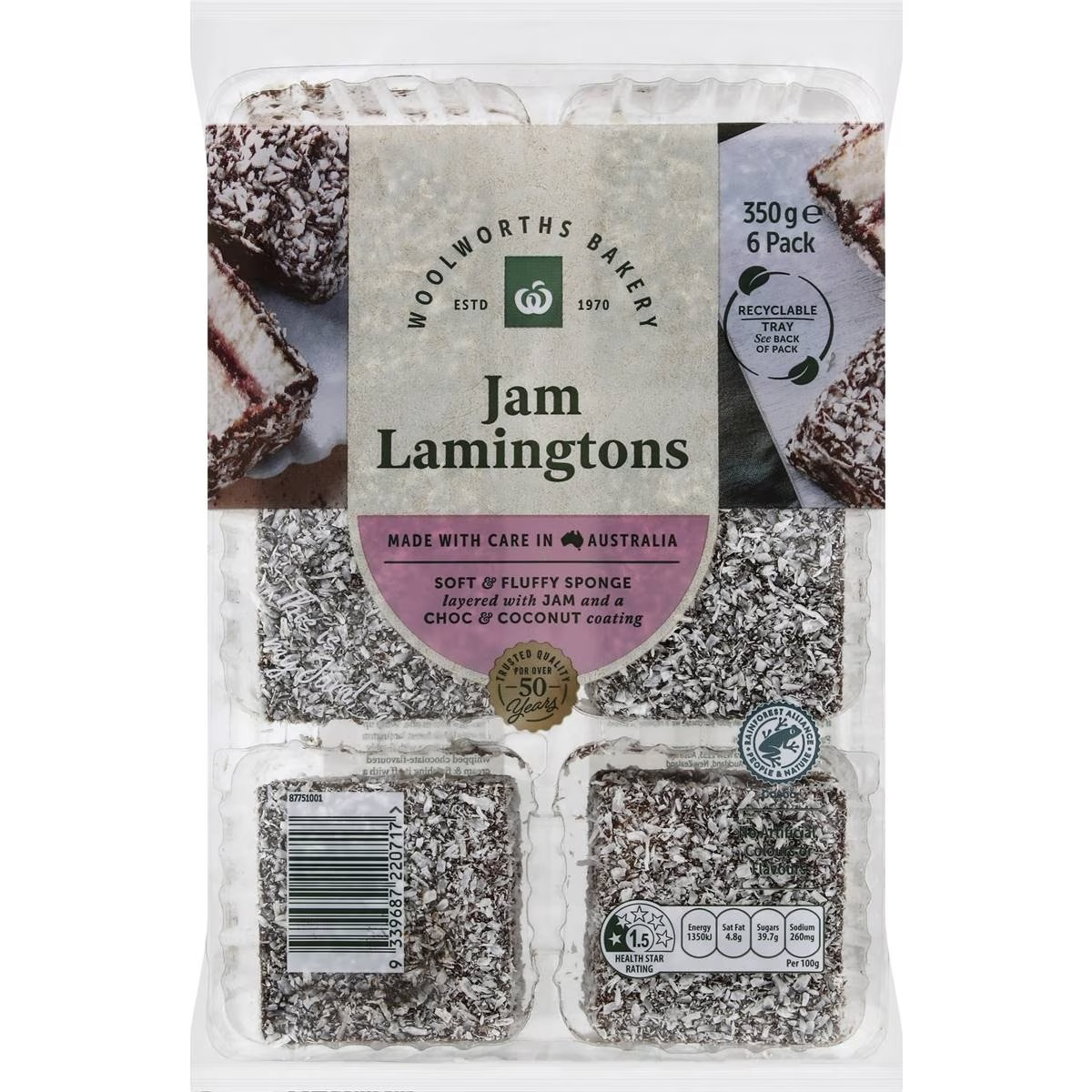 Check Halal status of Woolworths Jam Filled Lamingtons 6 Pack, Install ...