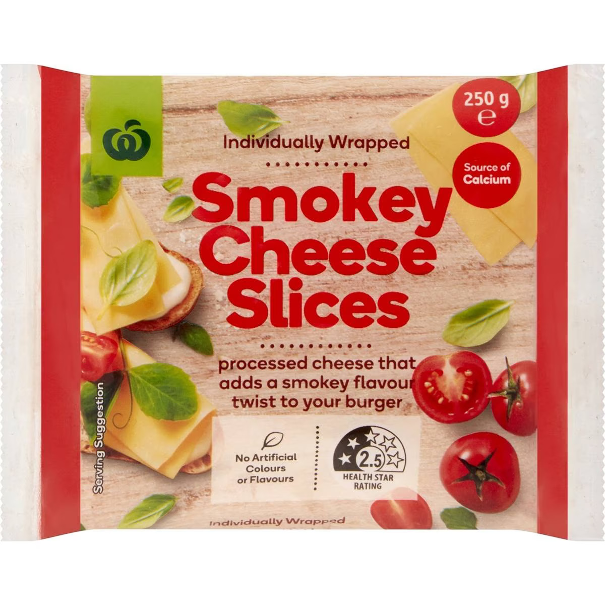 Woolworths Processed Cheese Slices Smokey 250g is not halal | Halal Check