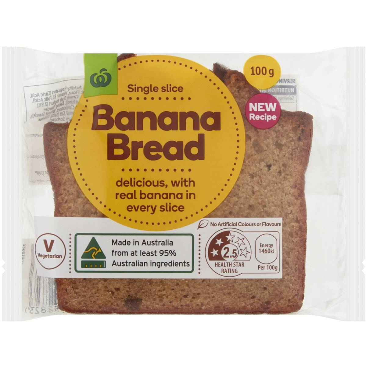 Woolworths Banana Bread Slice 100g is not halal | Halal Check