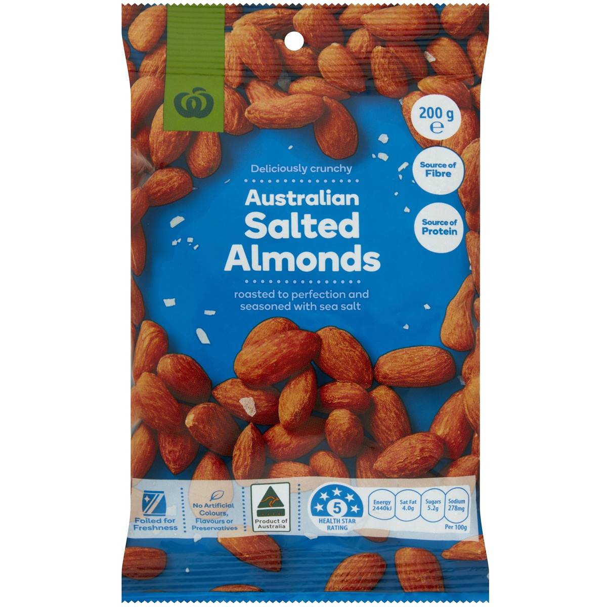 Woolworths Dry Roasted & Salted Almonds 200g is Halal, Install Mustakshif