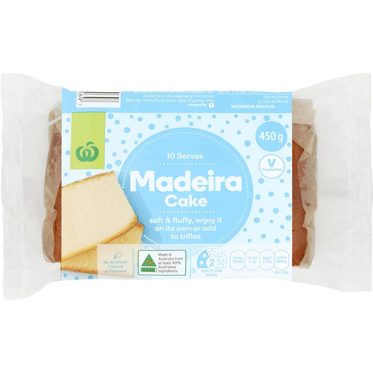 Check Halal status of Woolworths Madeira Cake 450g, Install Mustakshif