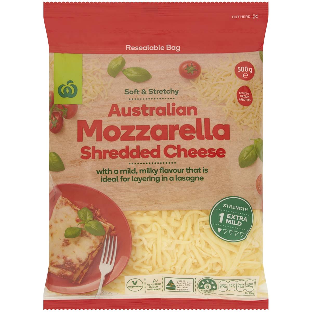 Woolworths Mozzarella Shredded Cheese 500g is Halal, Install Mustakshif