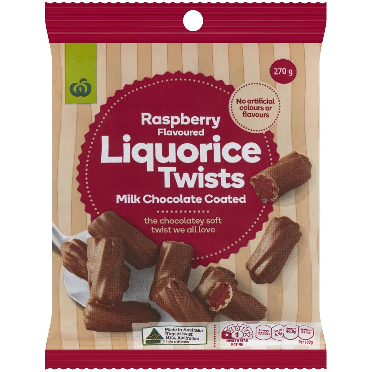 Woolworths Raspberry Flavoured Liquorice Twists 270g is not Halal ...
