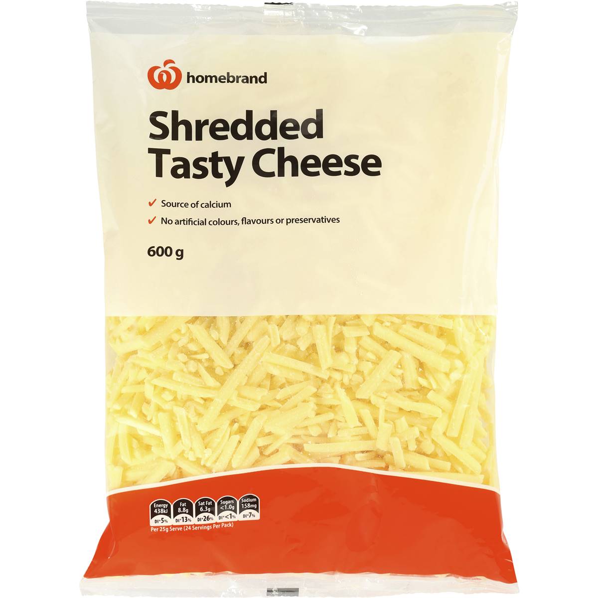 Woolworths,Homebrand Homebrand Tasty Shredded Cheese is Halal, Install ...