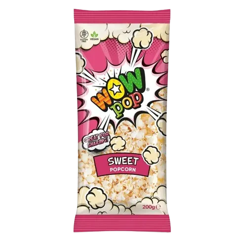 Wow Pop Popcorn In Bag Sweet 200g is Halal, Install Mustakshif